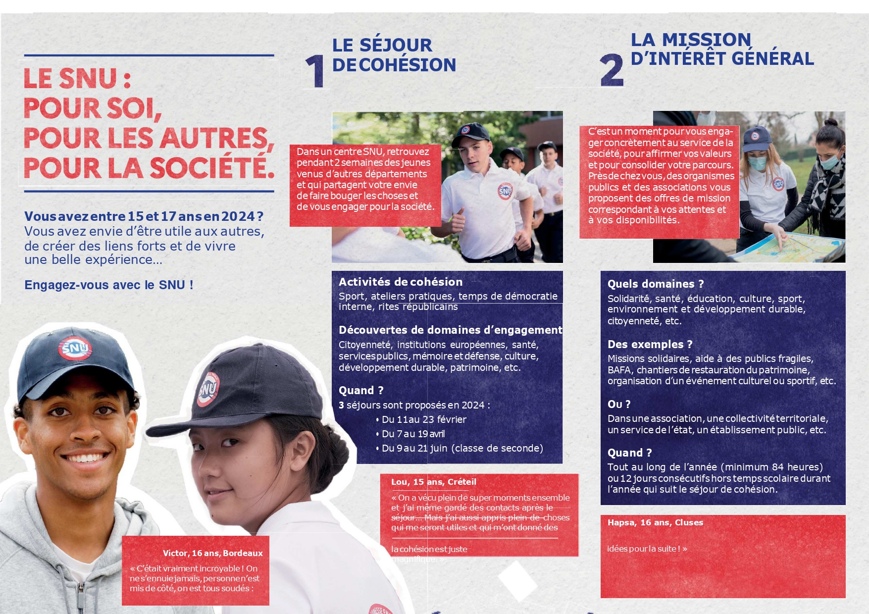 SNU - Actualités administratives (rubrique publique) - LYCEE GENERAL ET ...